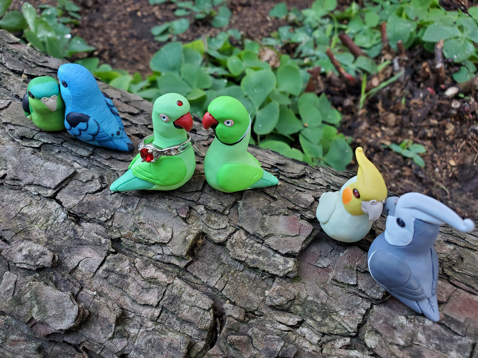 8 Blue Birds