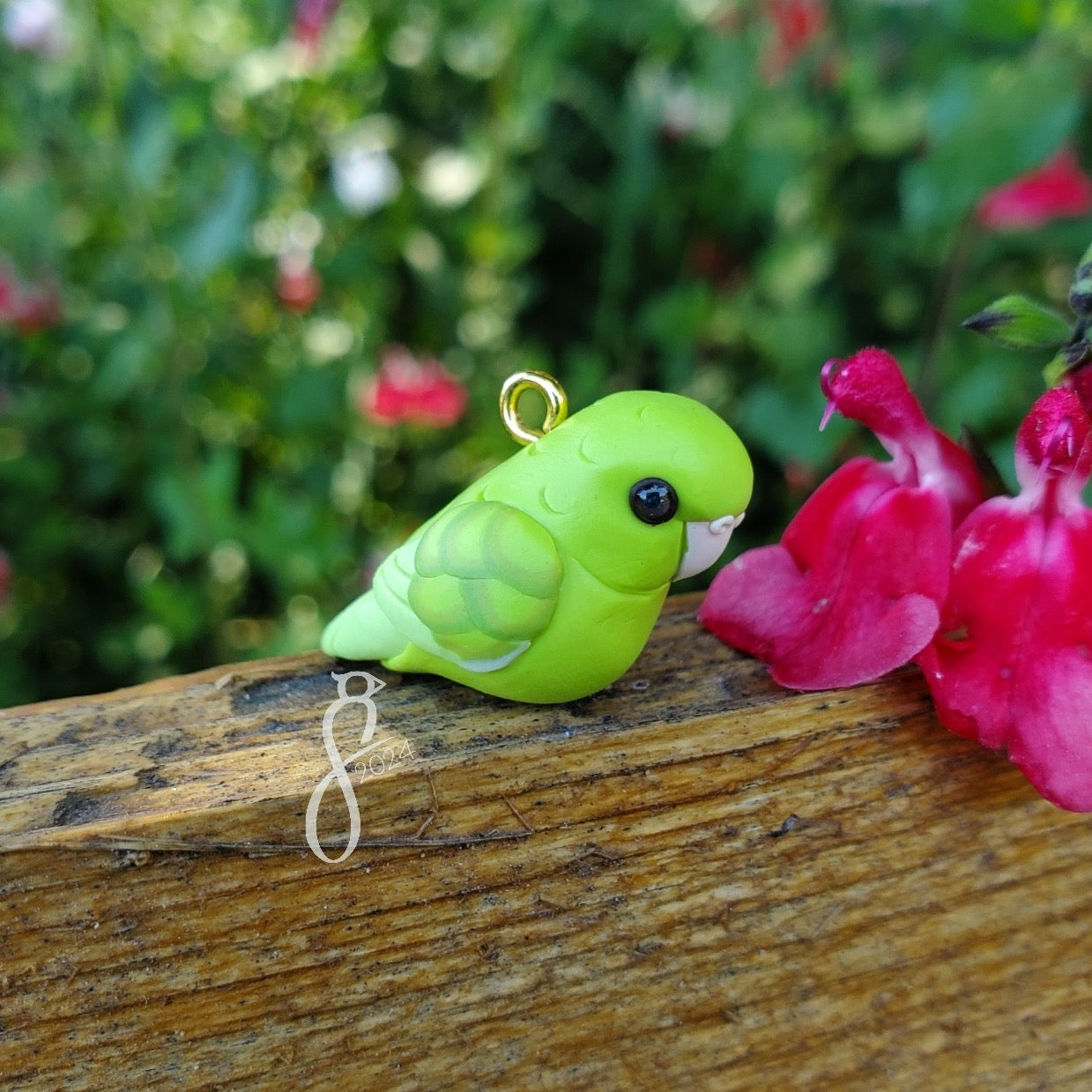 Charms - 8 Blue Birds